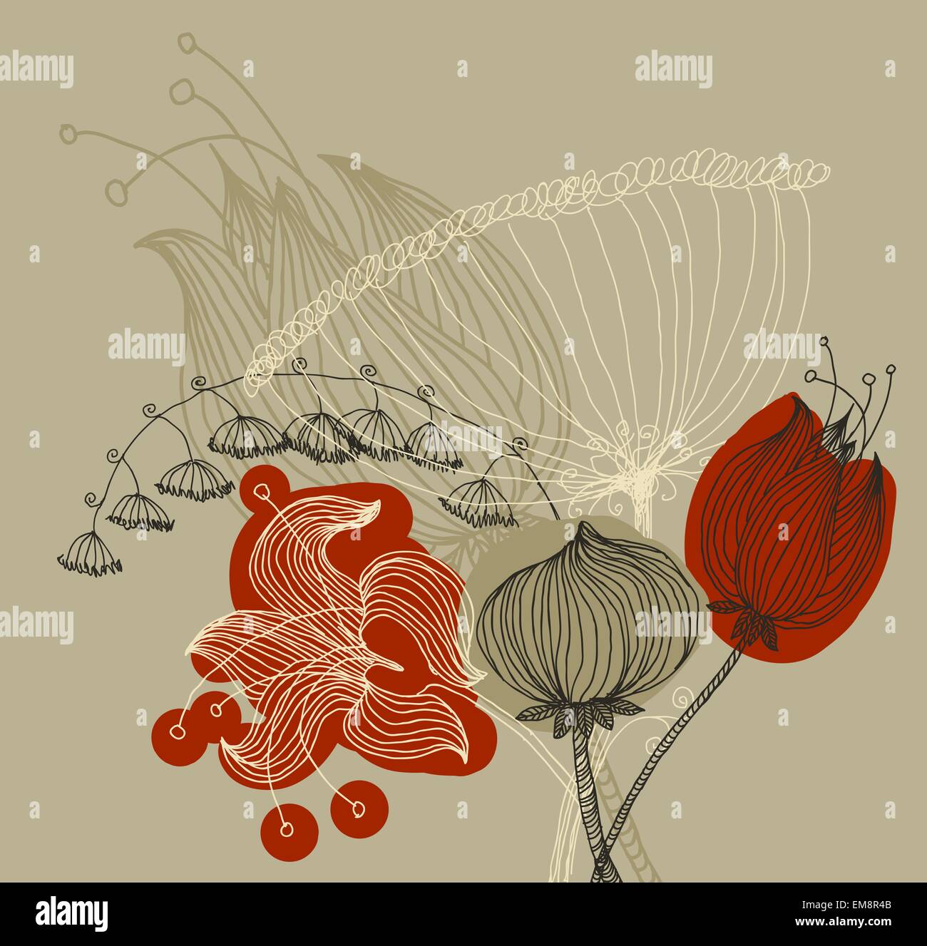Vector flower background for design Stock Vector Image & Art - Alamy