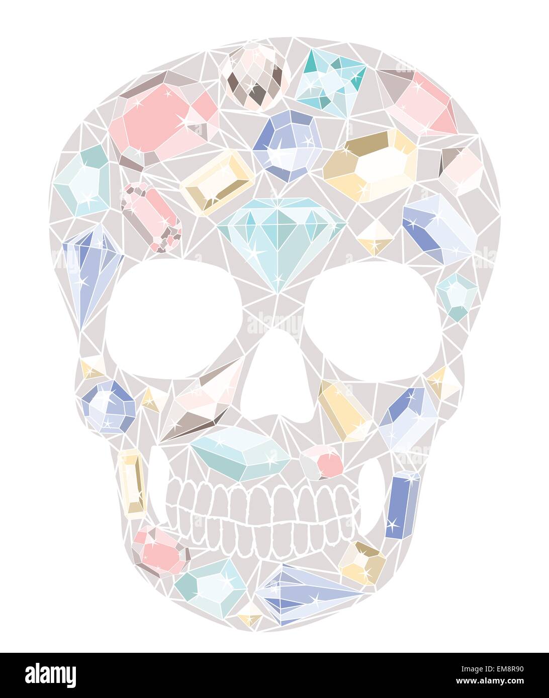 Skull hand drawn Cut Out Stock Images & Pictures - Alamy