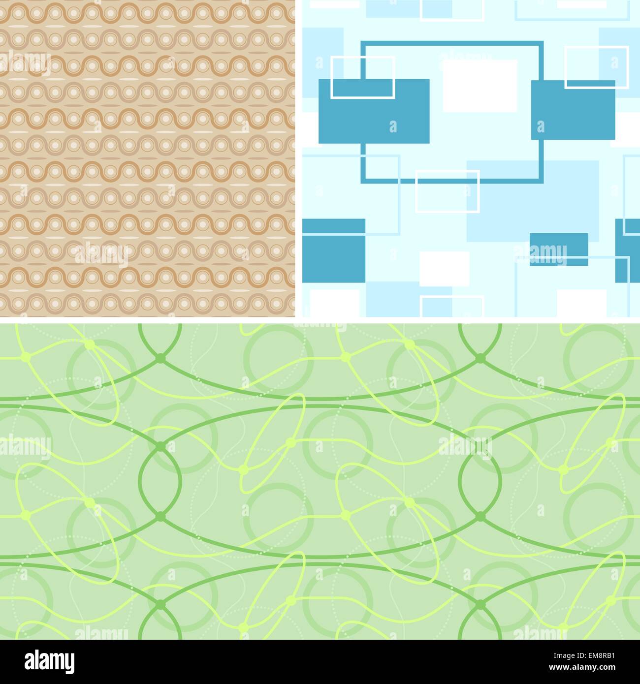 Seamless Retro Patterns Stock Vector Image & Art - Alamy