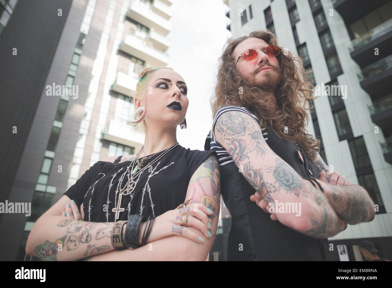 Punk with tattoos hi-res stock photography and images - Alamy