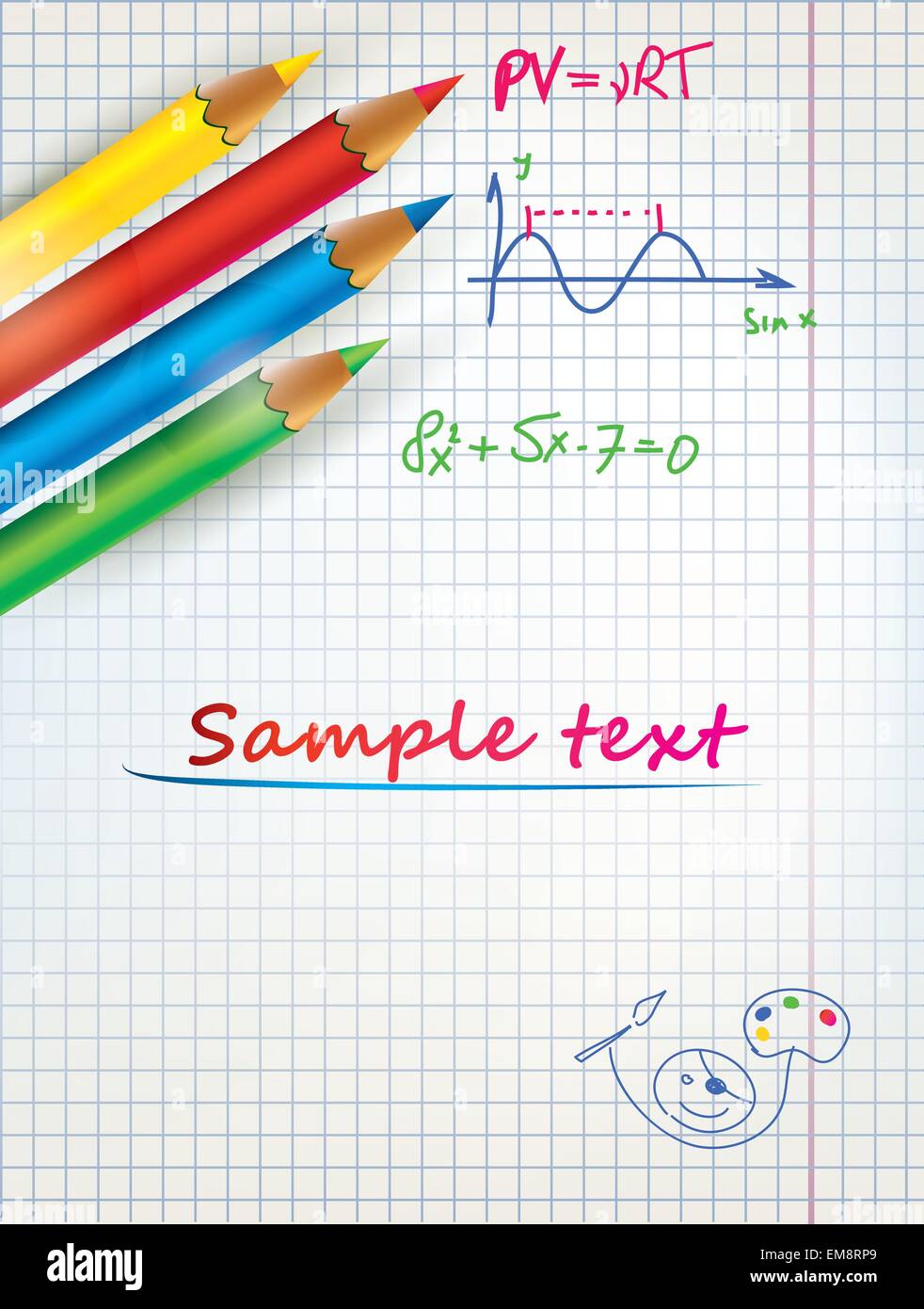 Template text sheet paper Stock Vector Images - Alamy