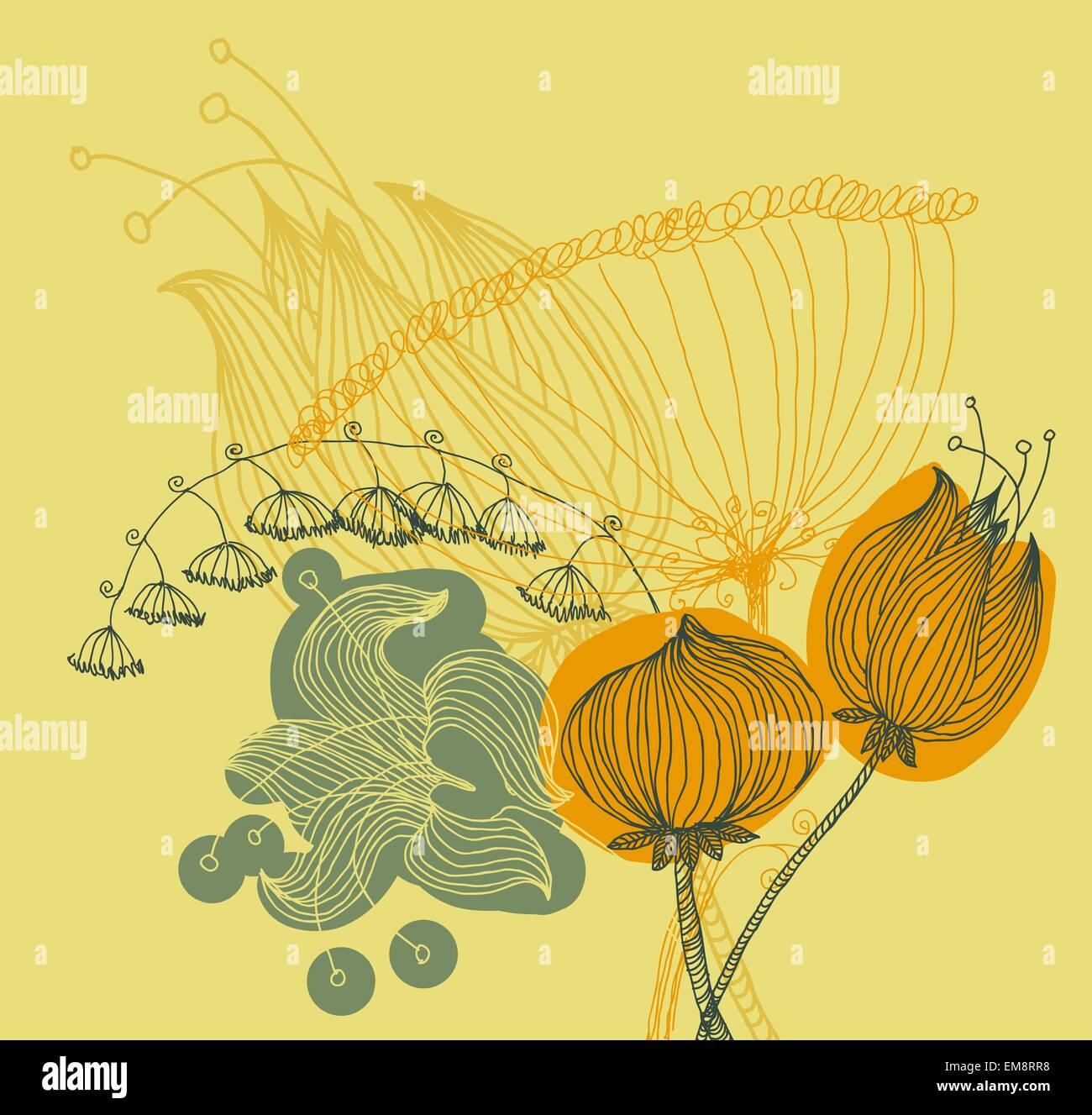 Vector flower background for design Stock Vector Image & Art - Alamy