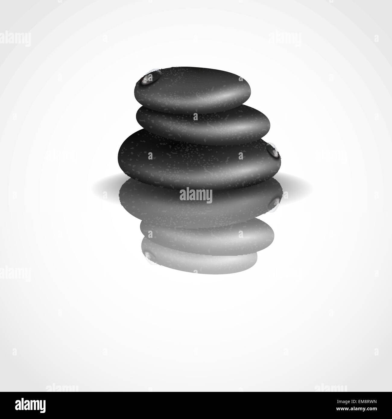 Volcanic black stones Stock Vector Images - Alamy