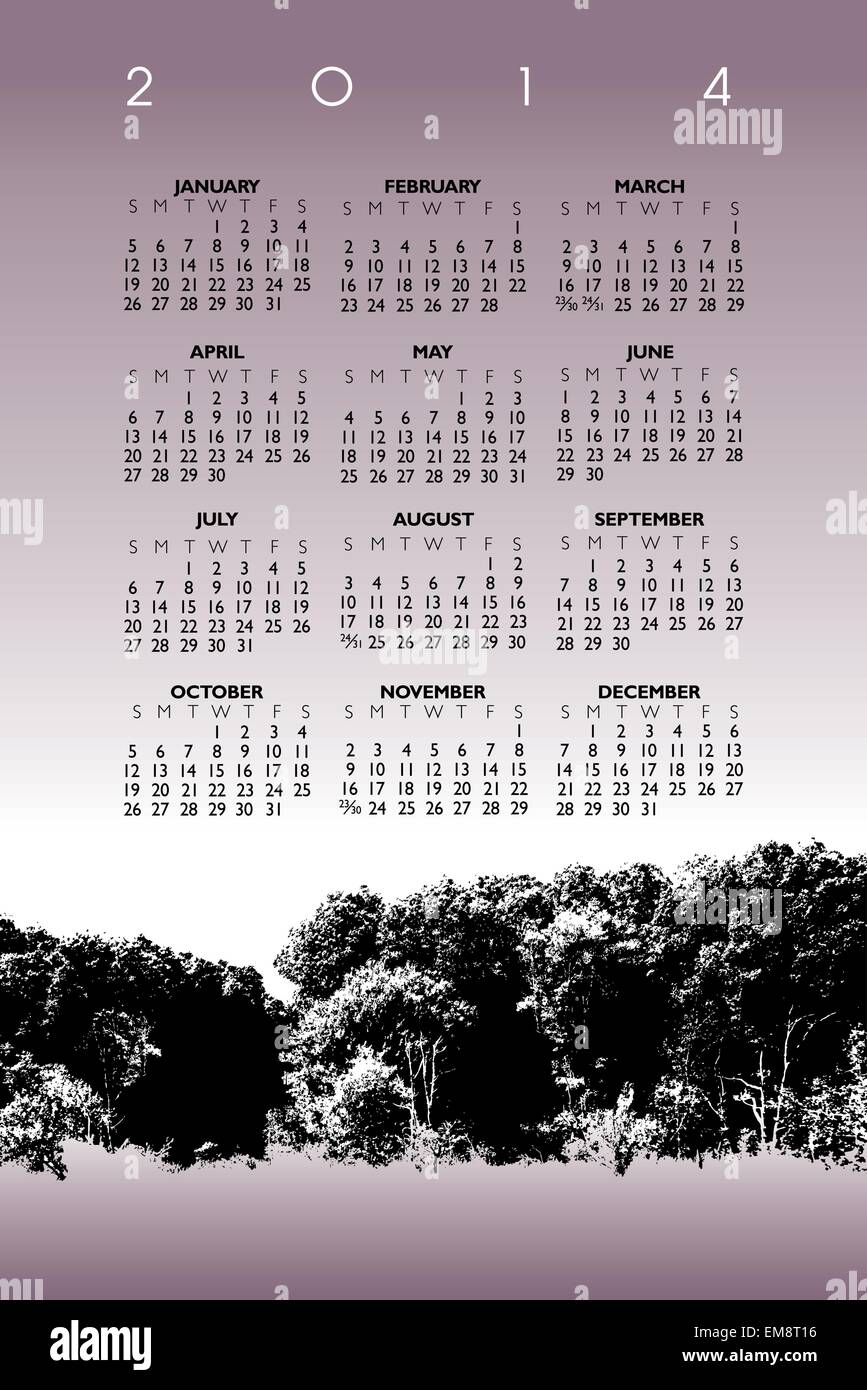 2014 Creative Apple Calendar Stock Vector Image & Art - Alamy