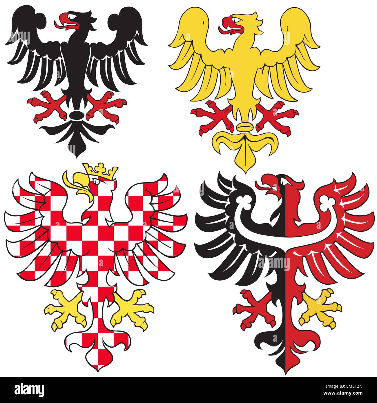 Medieval eagle heraldry coat of arms hi-res stock photography and ...