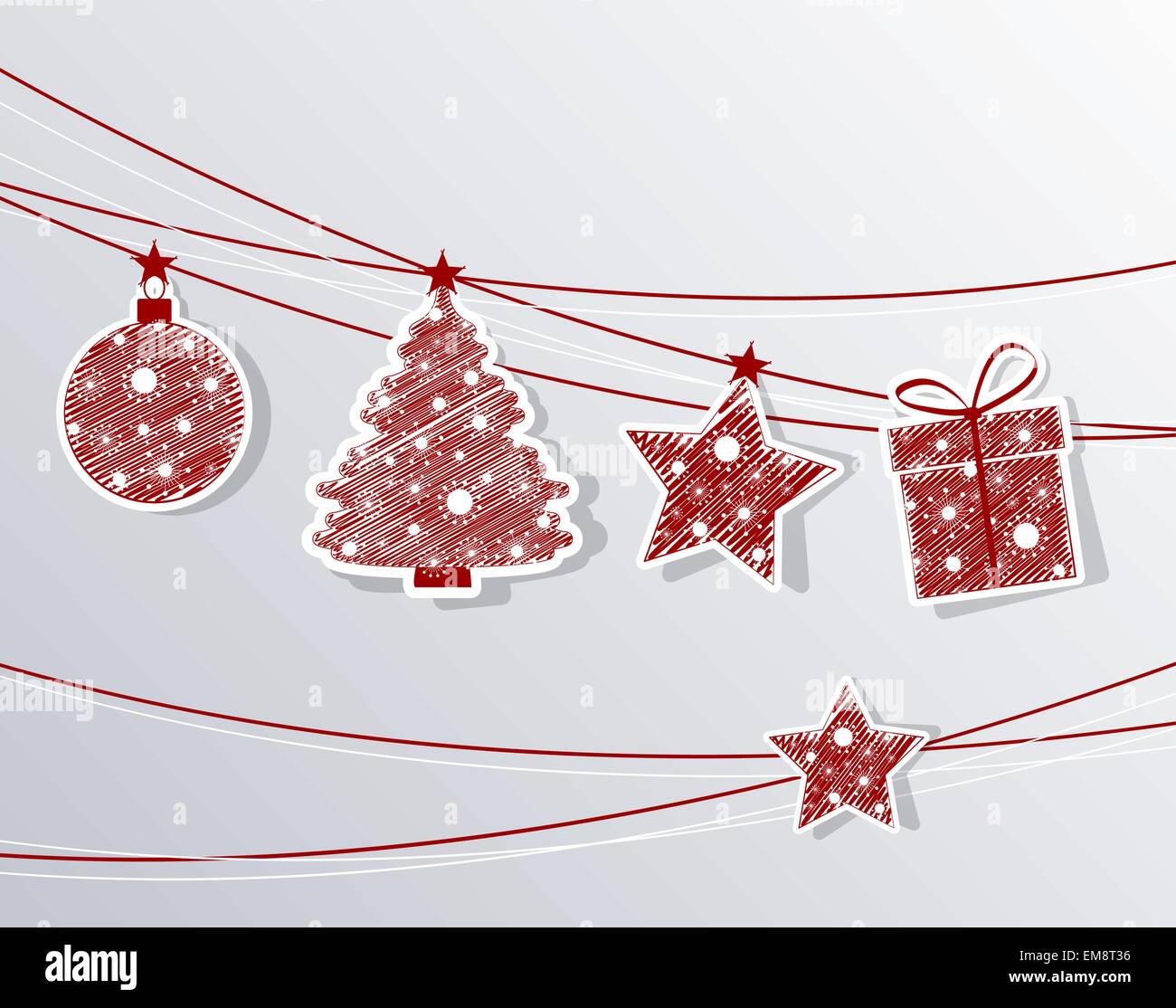 Christmas shapes Stock Vector Images - Alamy