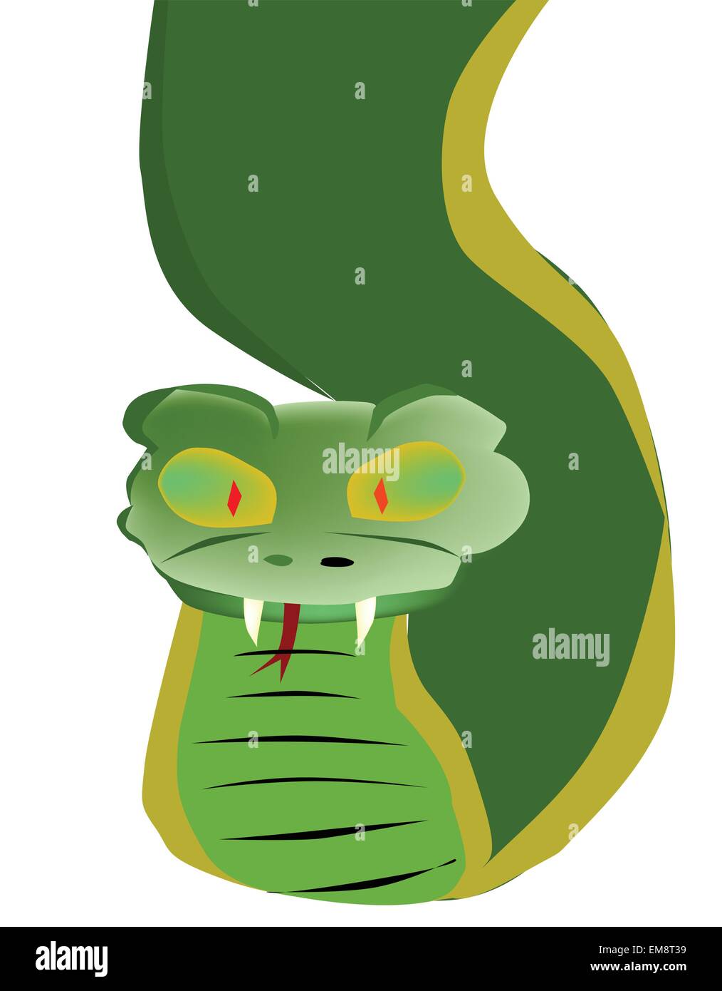 The green serpent Stock Vector Images - Alamy