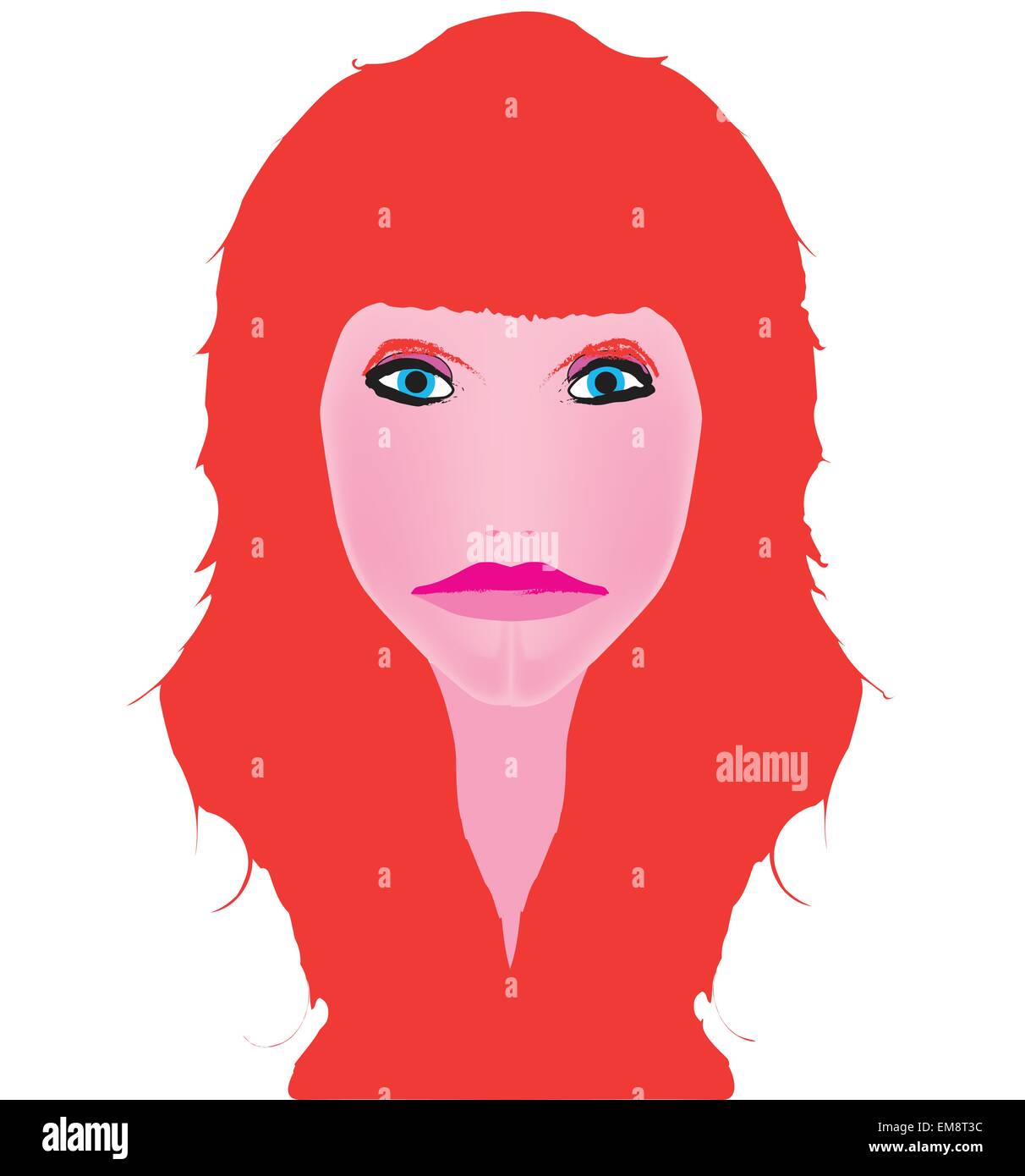 Lady head Stock Vector Images - Alamy