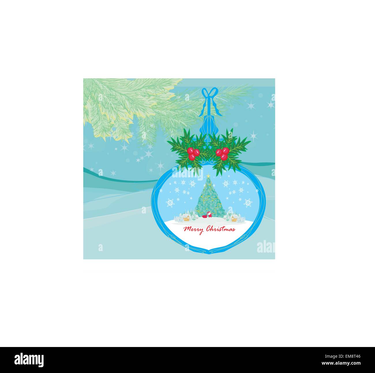 Hanging santa claus in Stock Vector Images - Alamy