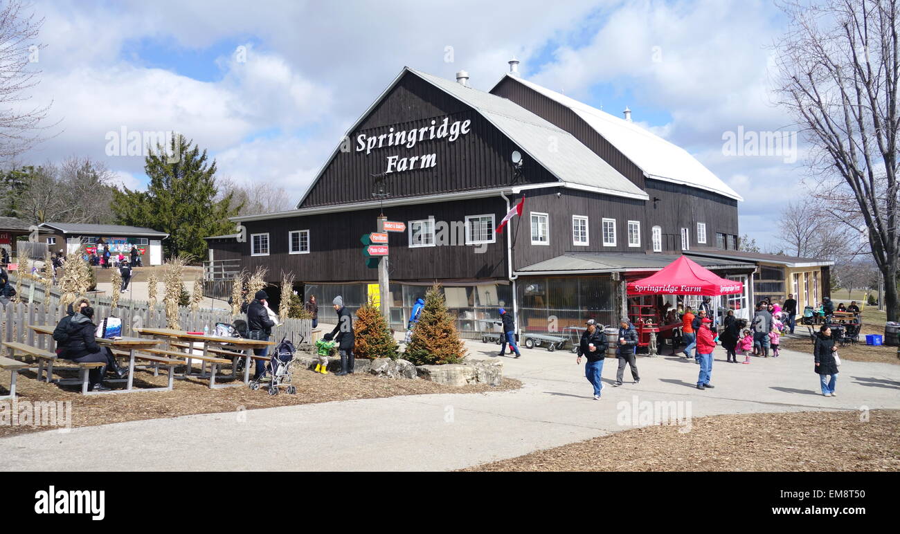 Springridge Farm during the annual Egg Hunt in Ontario, Canada Stock ...