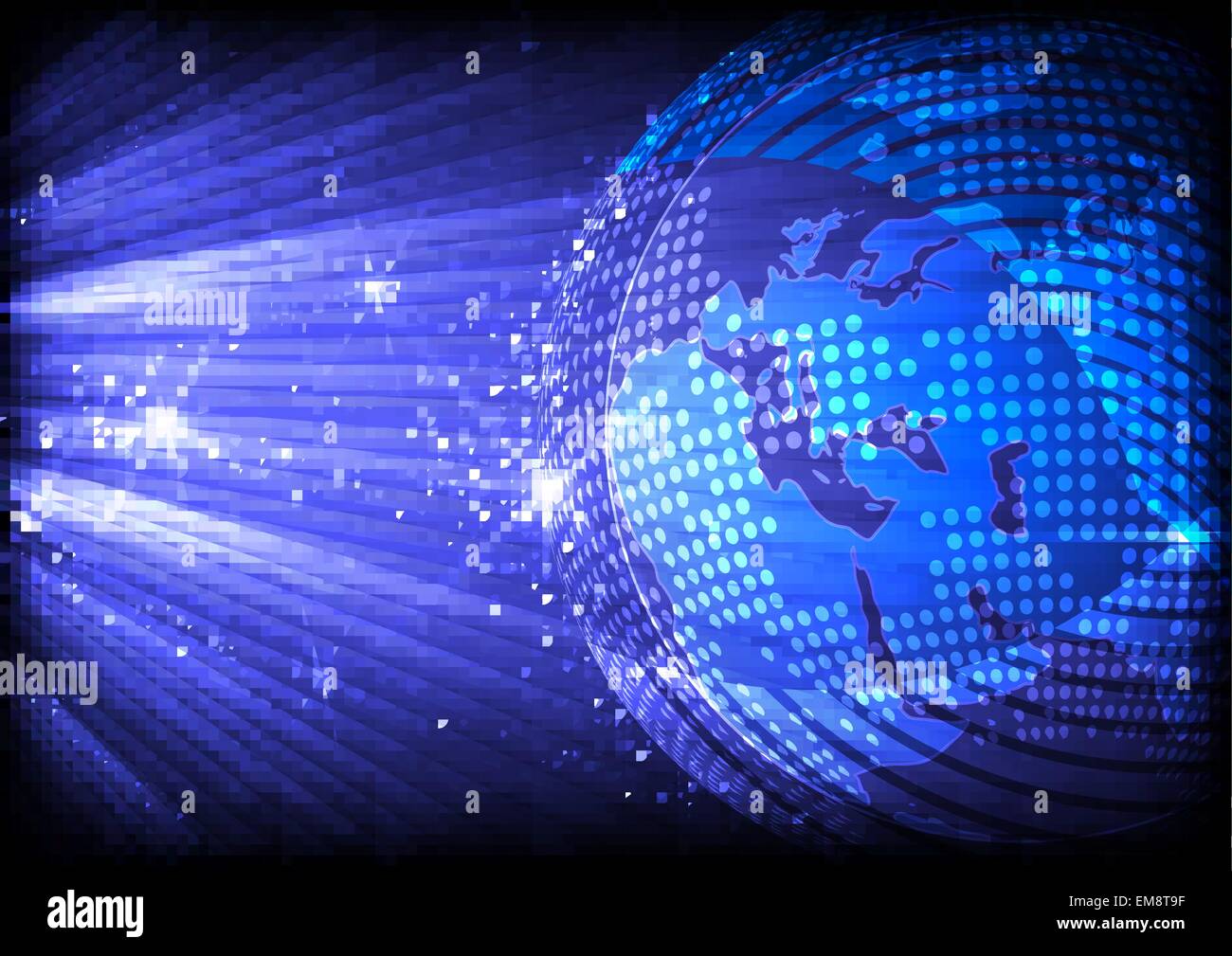 Neon planet vector Stock Vector Images - Alamy