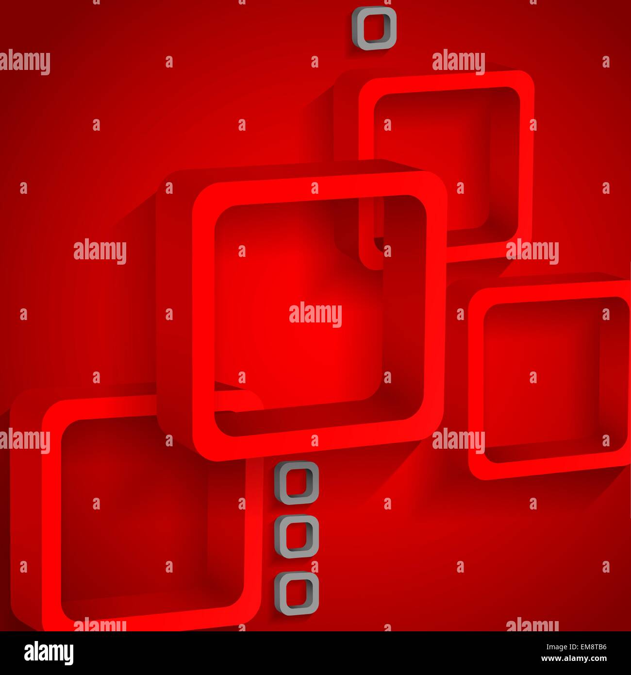 Red squares vector hi-res stock photography and images - Alamy