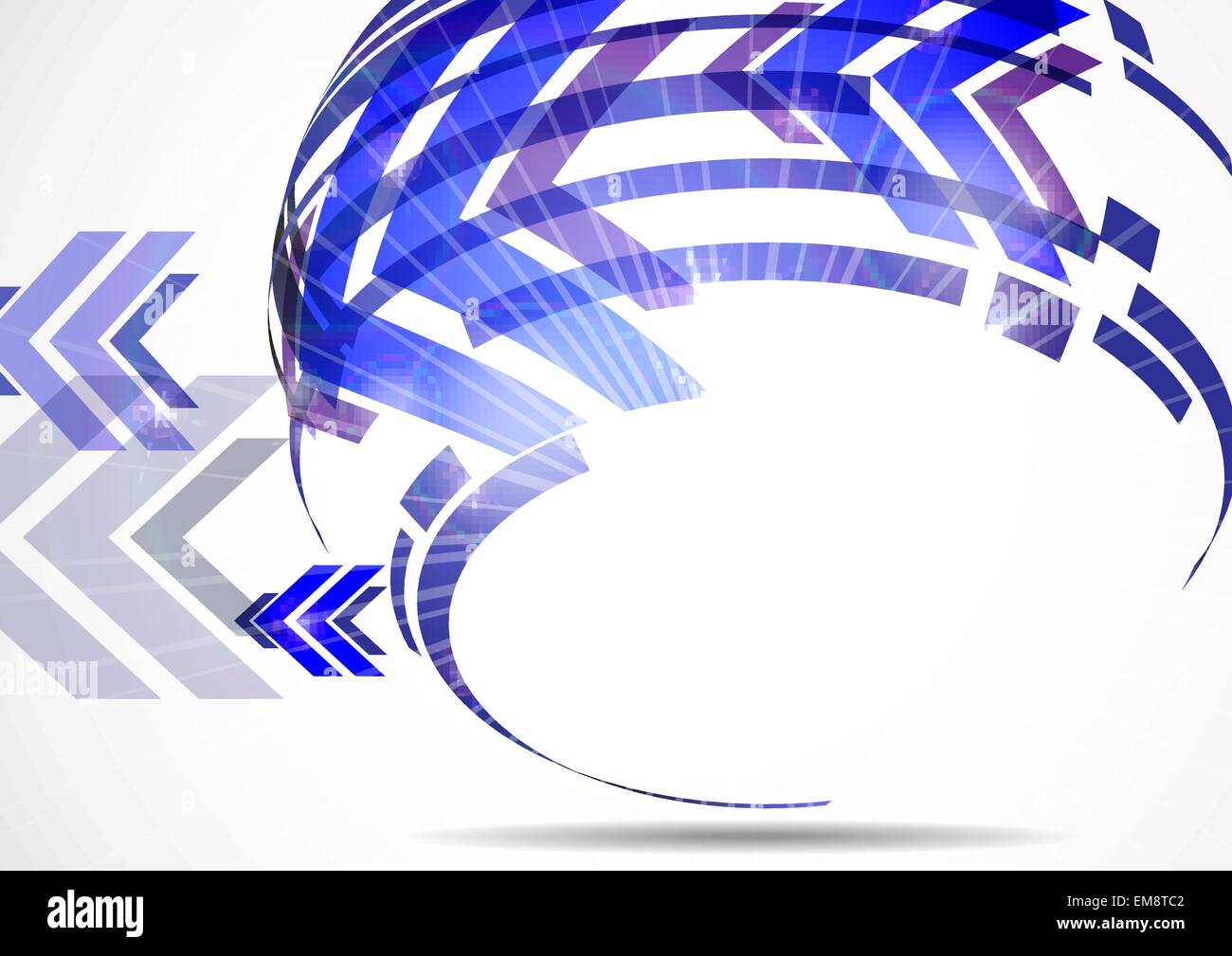 Arrow White Background With Place For Your Text Stock Vector Image ...