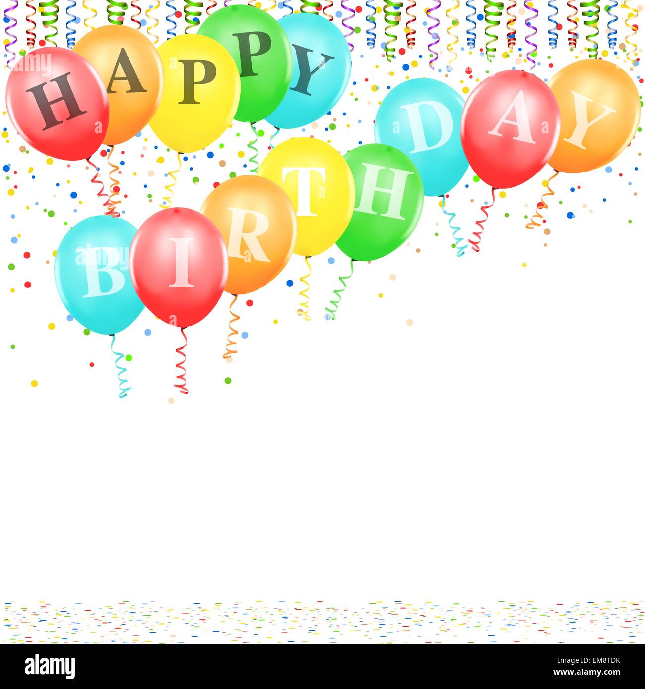 Happy birthday balloons hi-res stock photography and images - Alamy