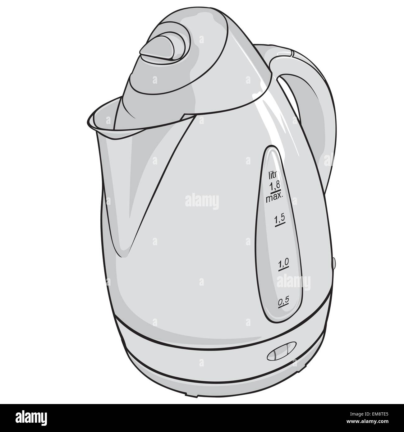 Kettle outline Stock Vector Images - Alamy