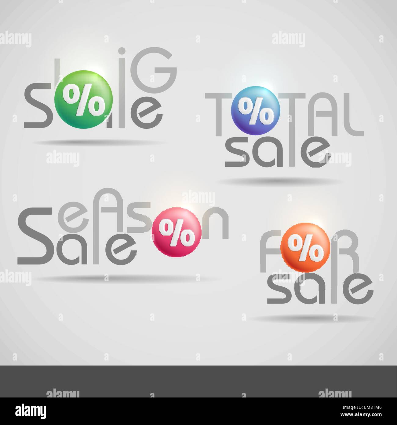 Vector colorful sale label Stock Vector Images - Alamy