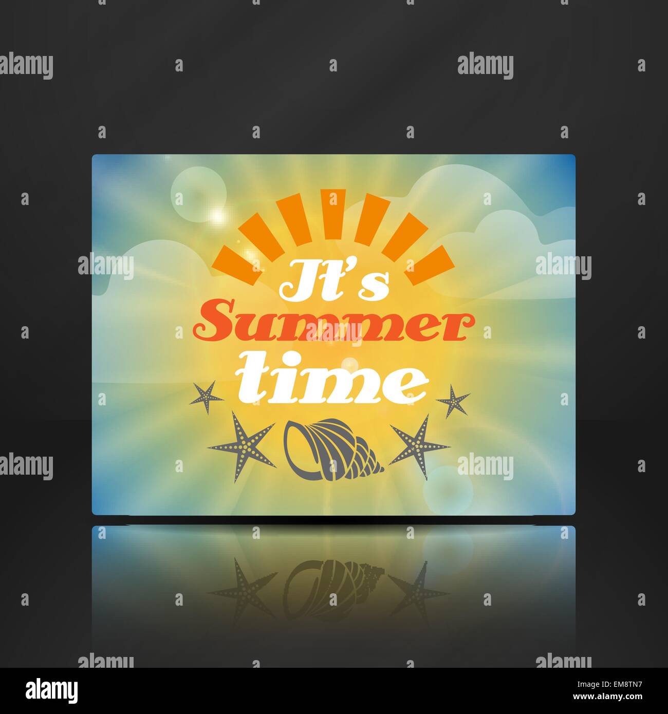 Summer time vector hi-res stock photography and images - Alamy