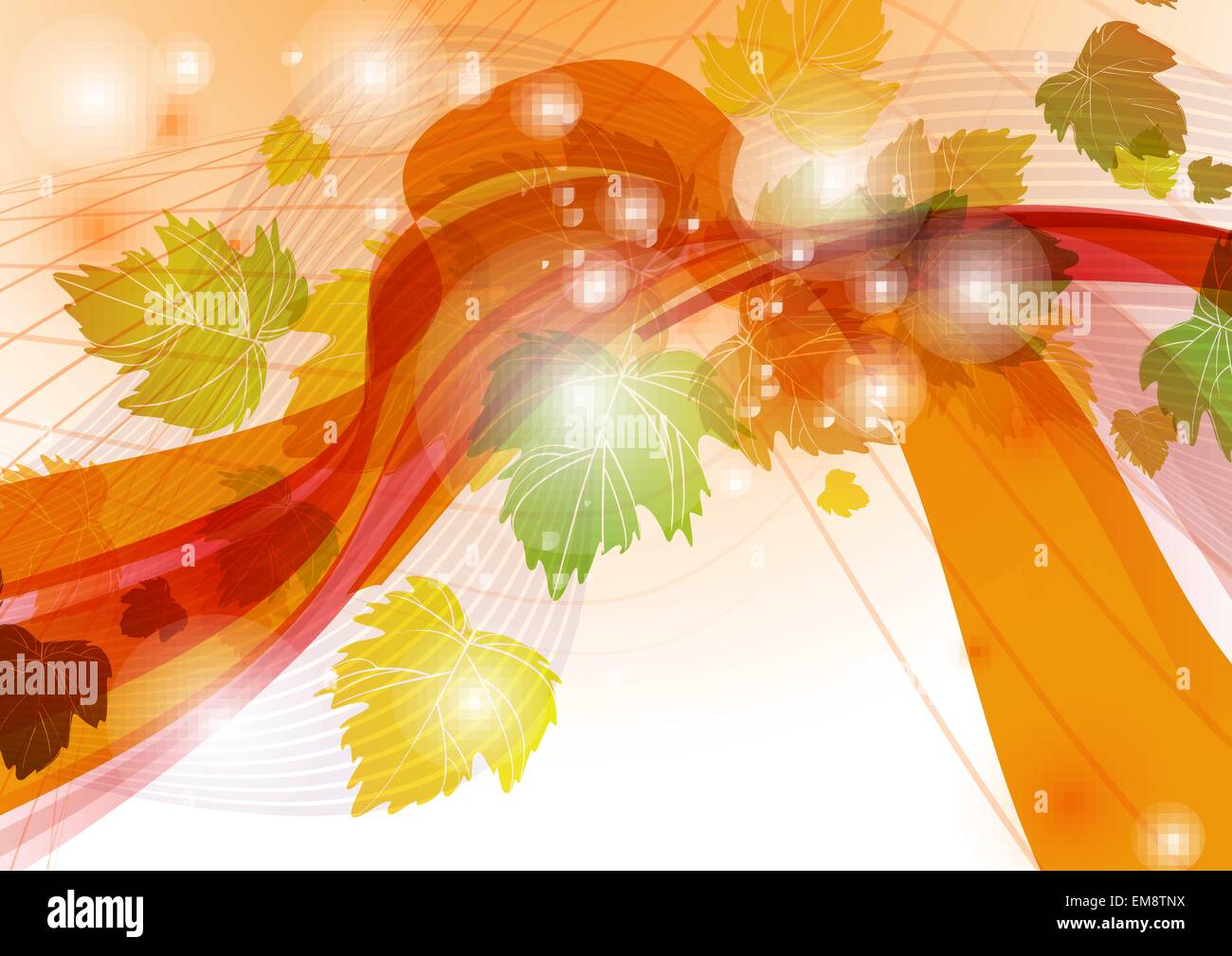 Abstract light autumn floral Stock Vector Images - Alamy