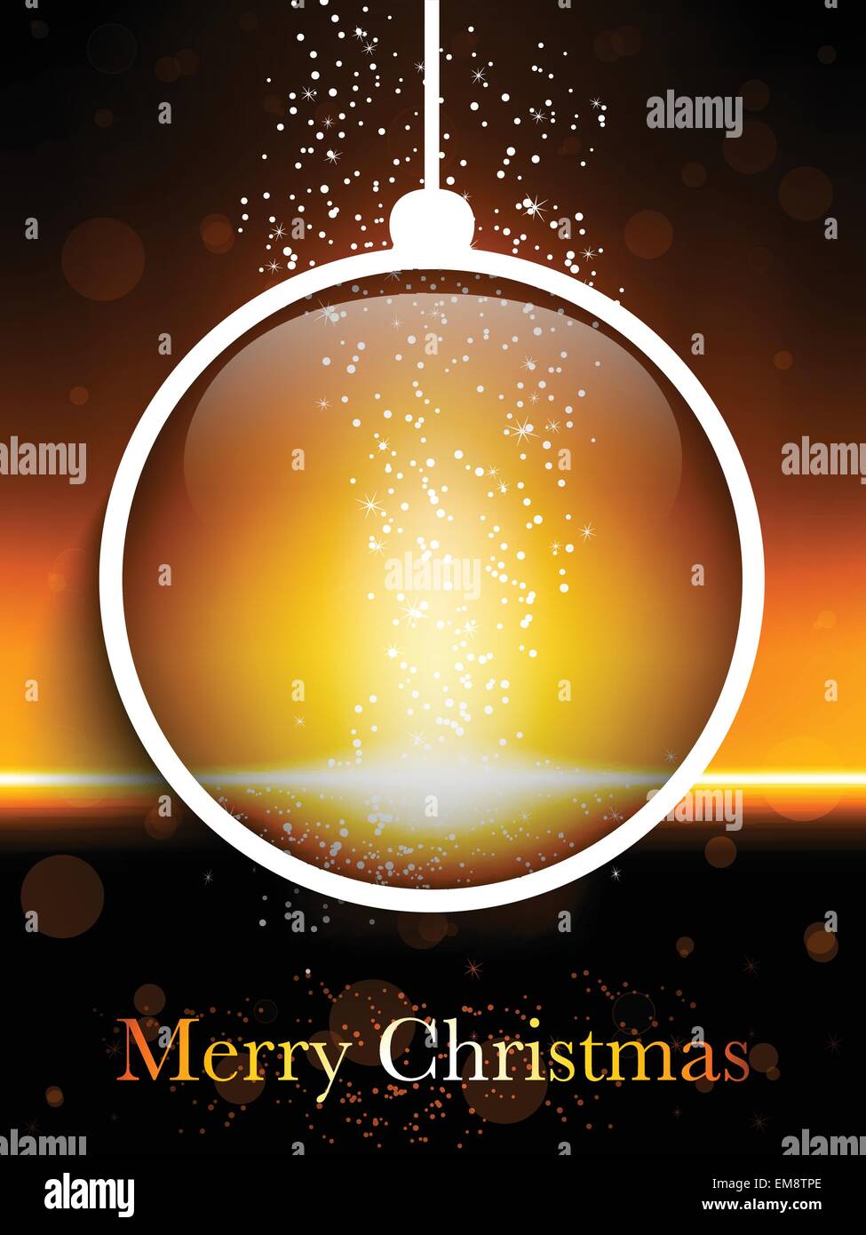 Christmas ornament neon Stock Vector Images - Alamy