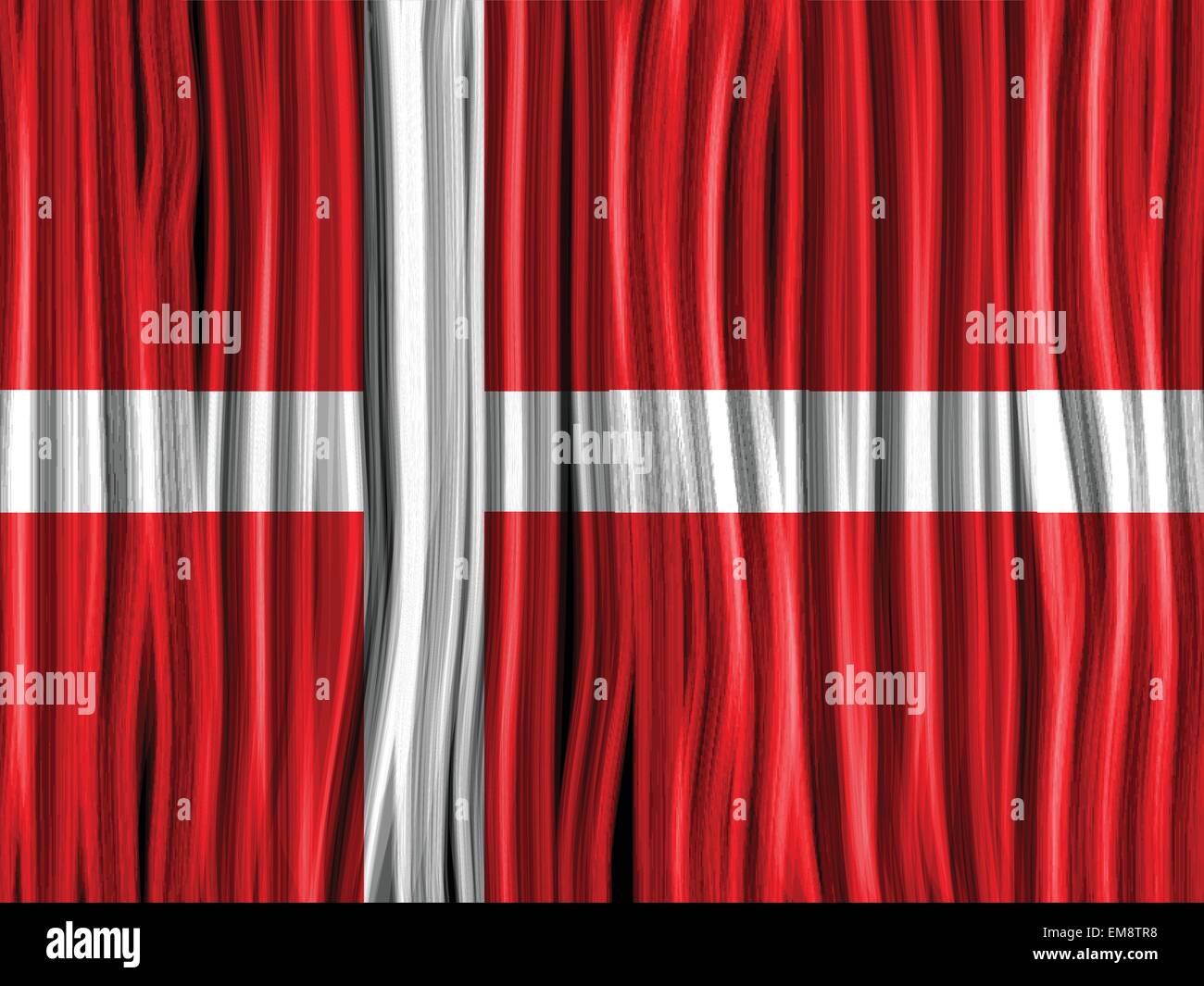 Denmark Flag Wave Fabric Texture Background Stock Vector Image & Art ...