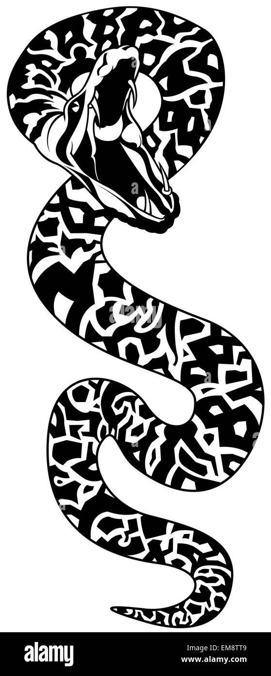 Tattoo snake Stock Vector Images - Alamy