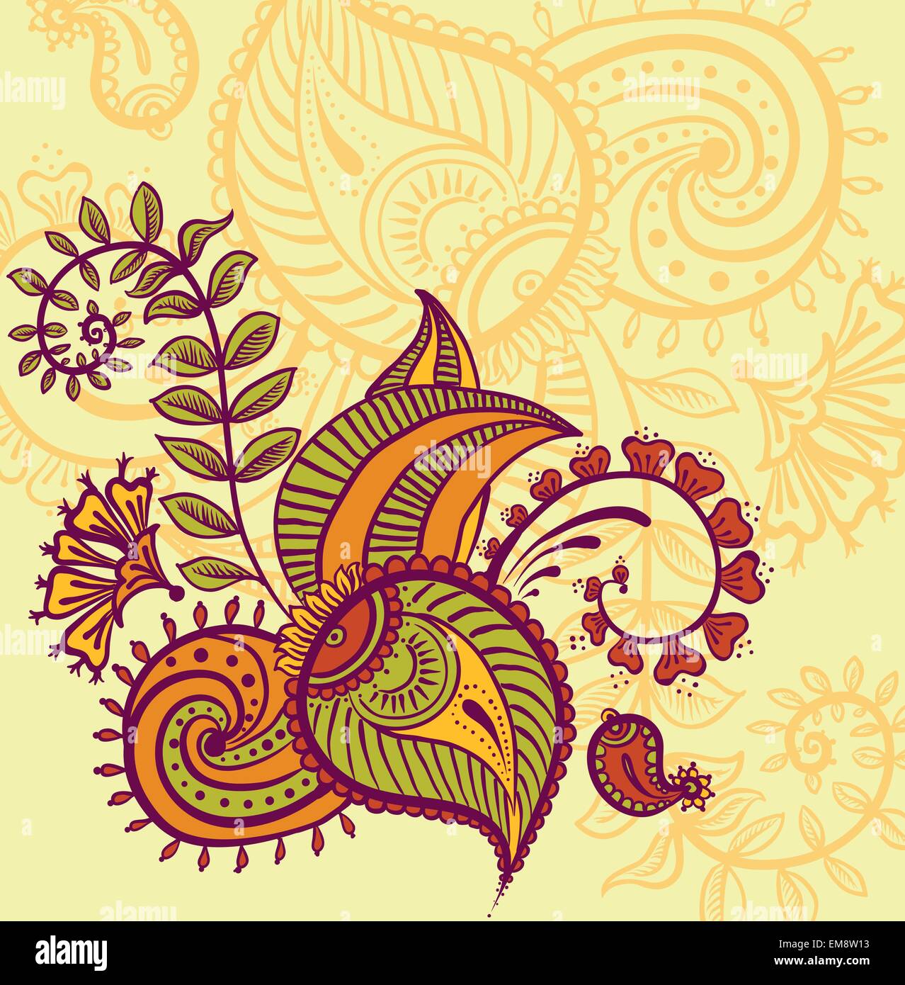 Vector floral design Stock Vector Image & Art - Alamy