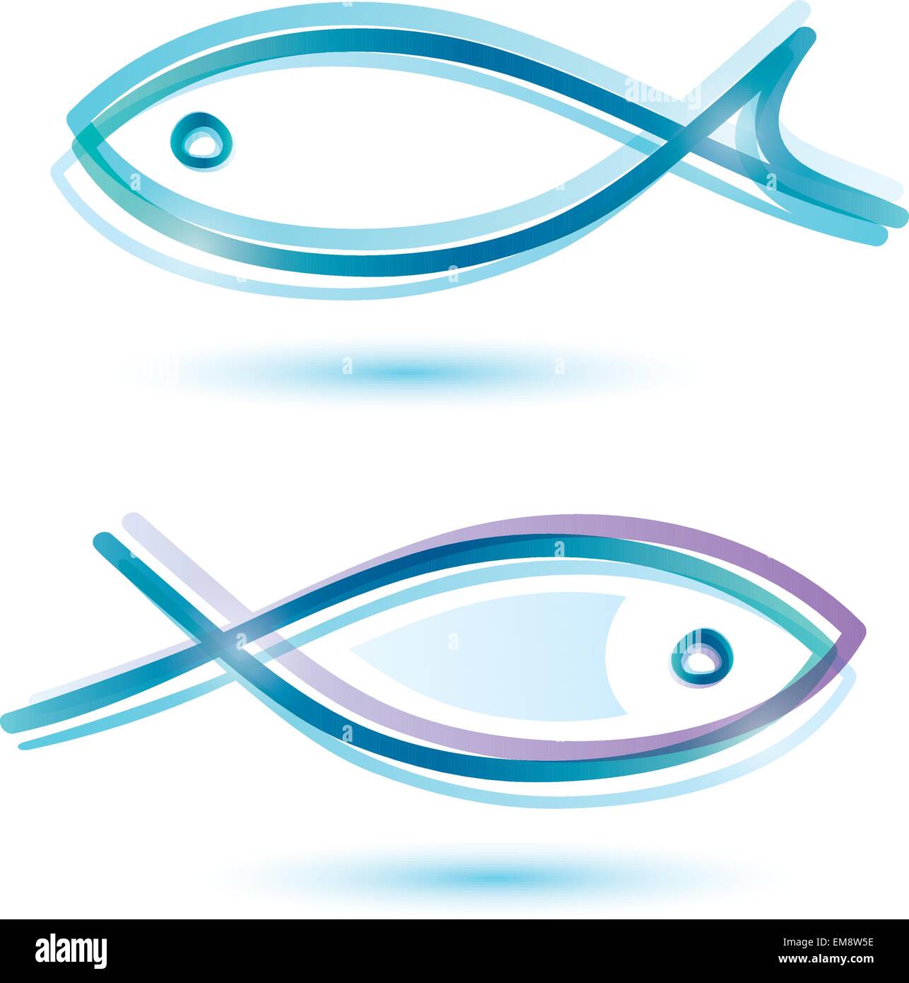 Fish symbol outline hi-res stock photography and images - Alamy