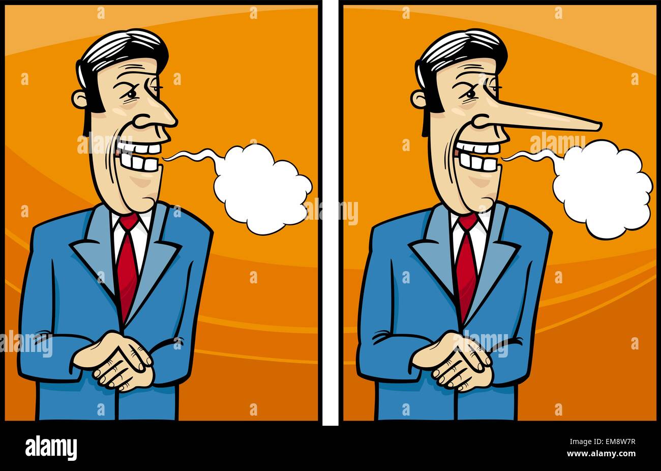 insincere politician cartoon illustration Stock Vector Image & Art - Alamy