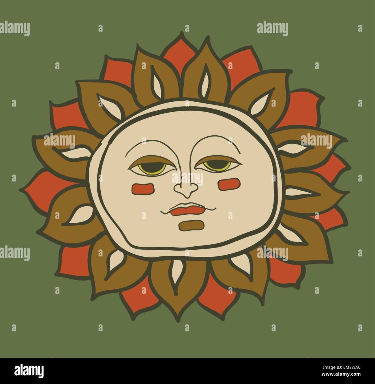 Smiley sun vector cartoon drawing hi-res stock photography and images ...