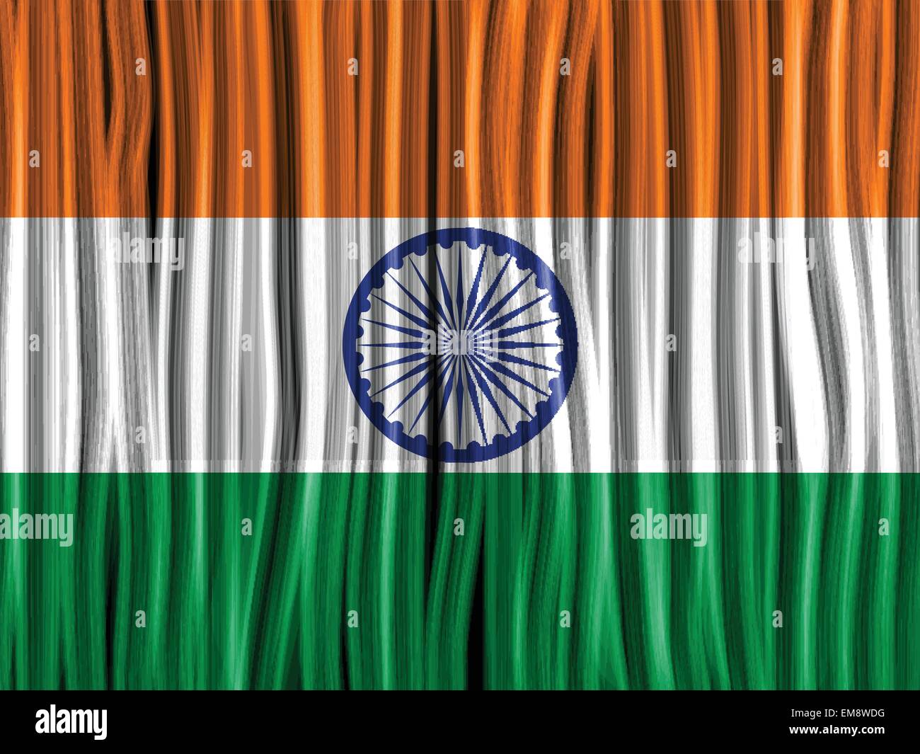 Vector india flag art Stock Vector Images - Alamy