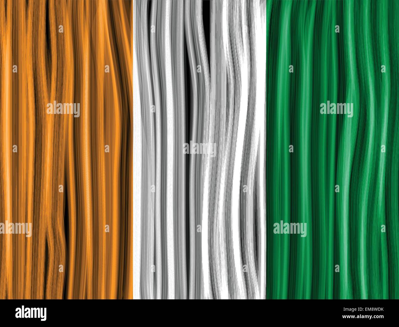 Ireland Flag Wave Fabric Texture Background Stock Vector Image & Art ...