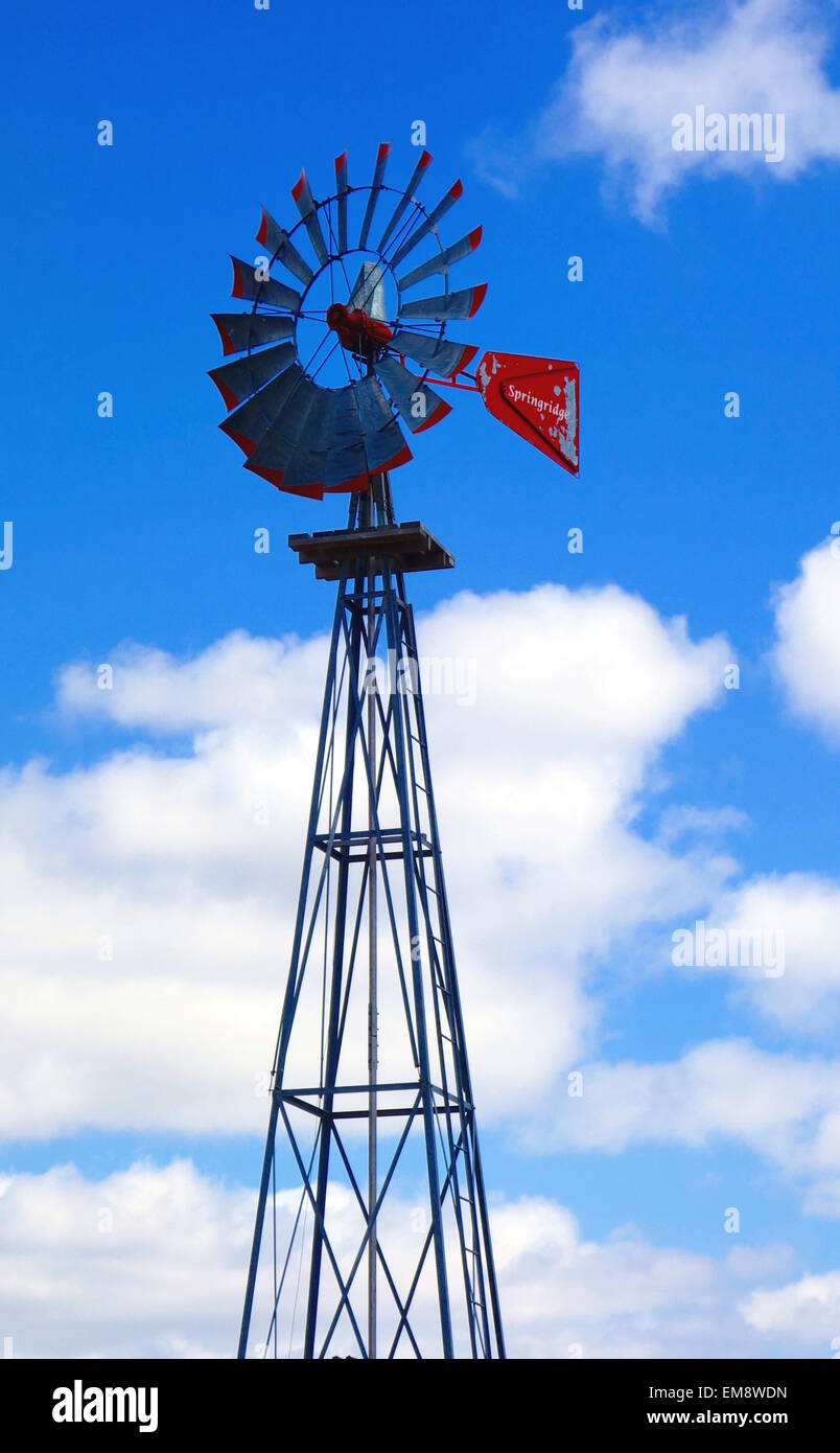 Farm wind mill in Ontario, Canada Stock Photo - Alamy