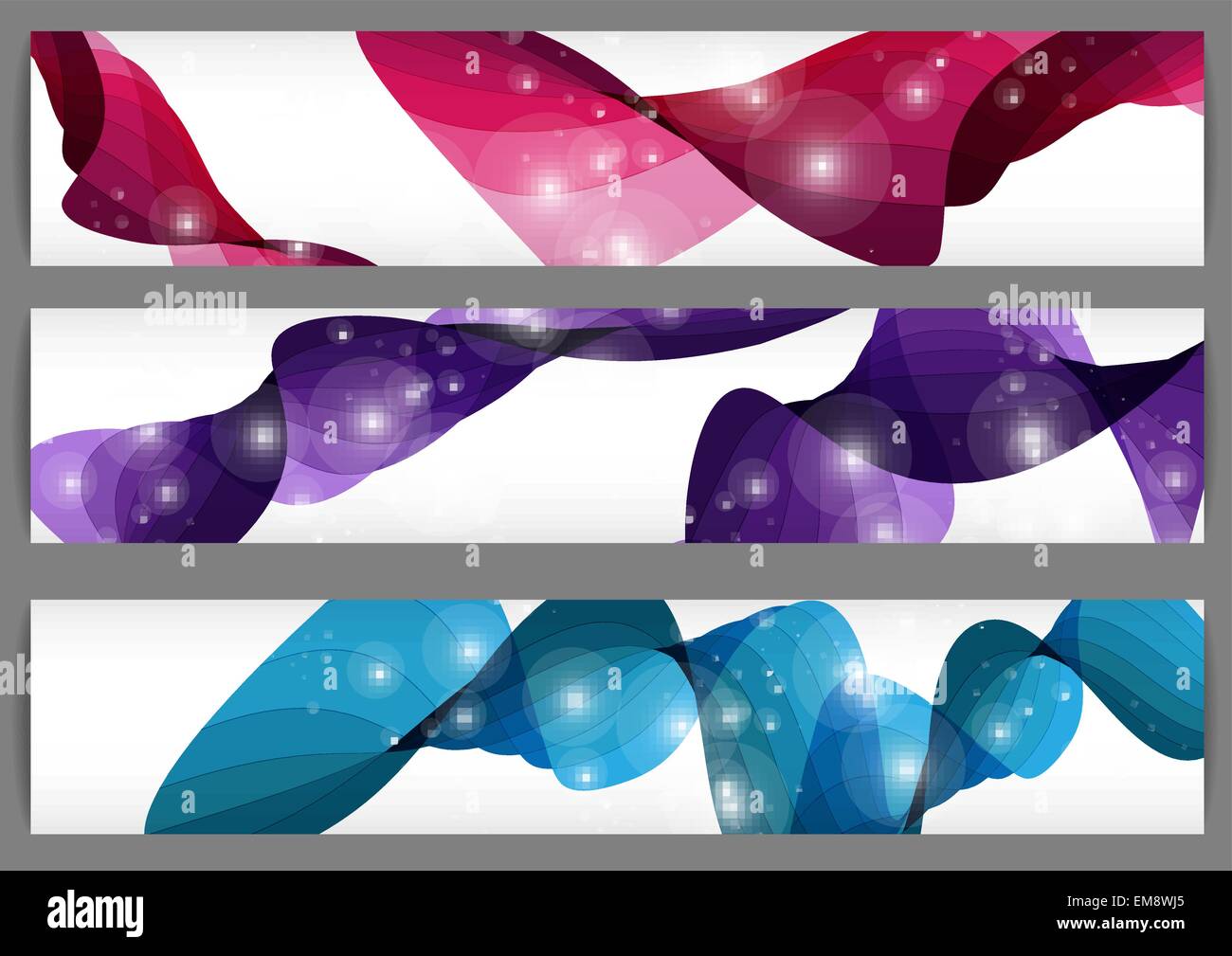 Set of Three Banners Stock Vector Image & Art - Alamy