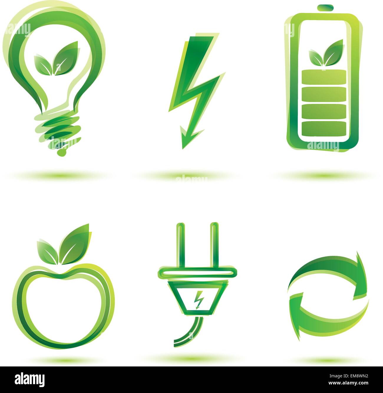 Icons energy hi-res stock photography and images - Alamy