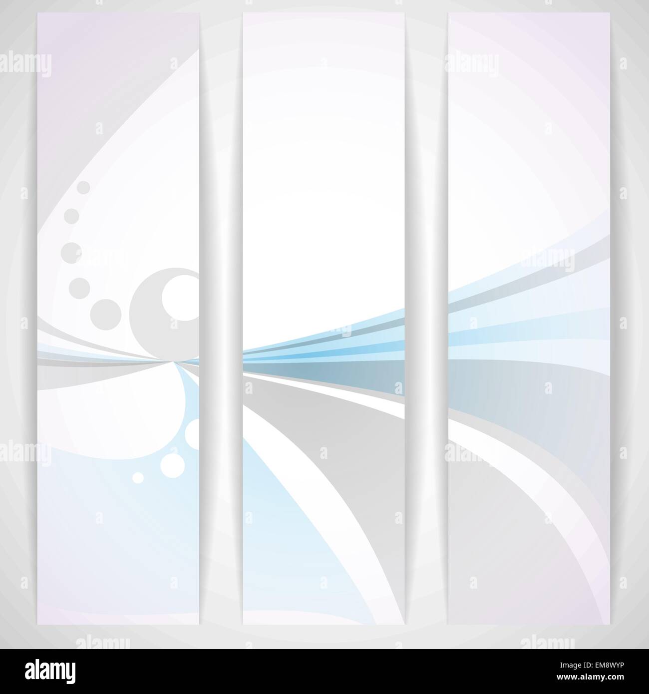 Abstract Blue And Gray Banner Stock Vector Image & Art - Alamy