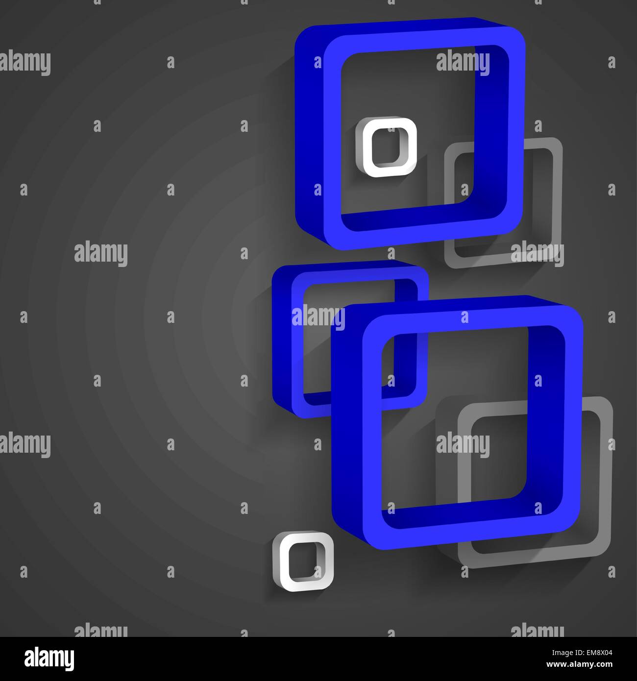 Blue squares vector hi-res stock photography and images - Alamy