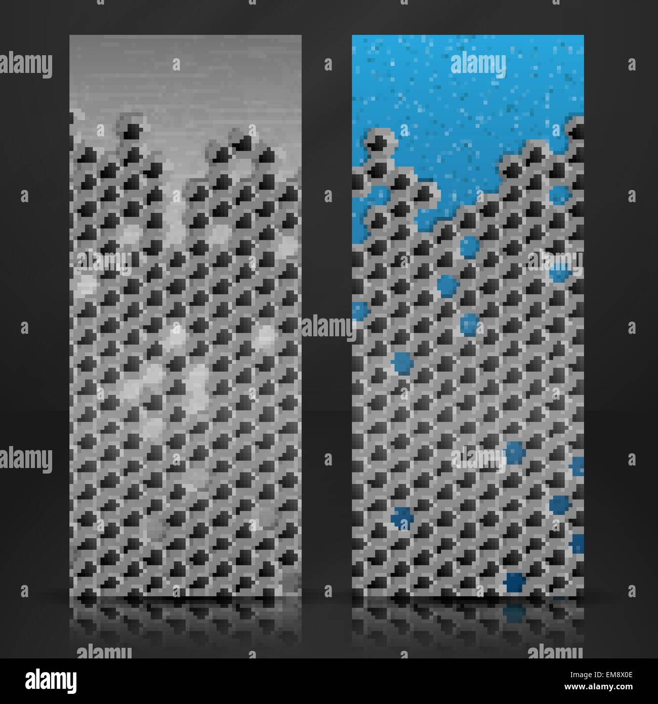 Hexagon Metal Banner Stock Vector Image & Art - Alamy