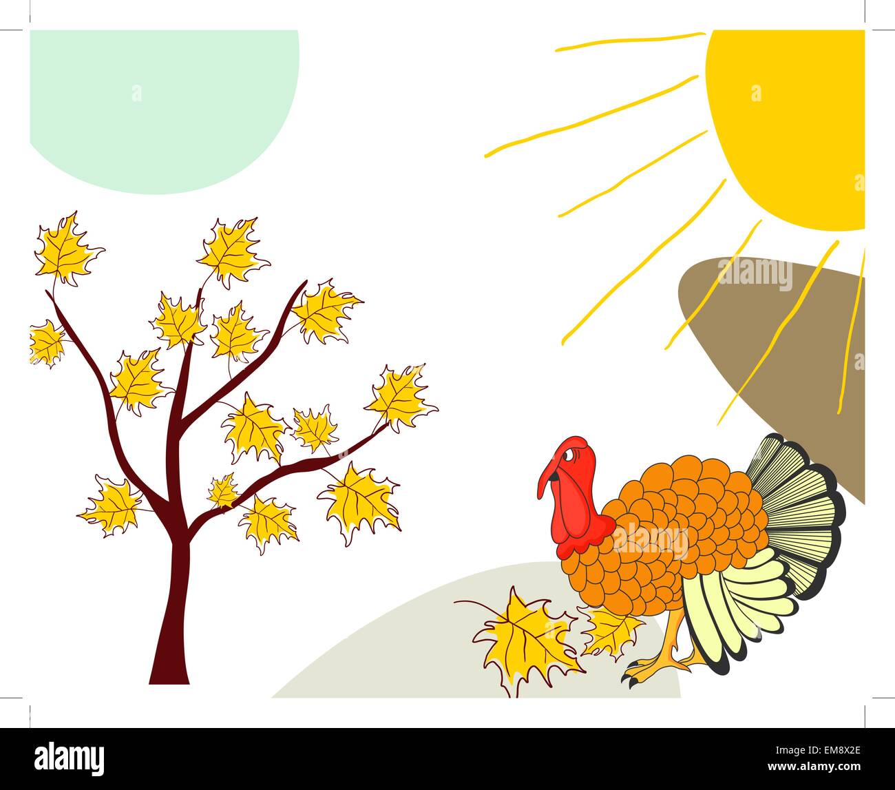 Thanksgiving day food symbols hi-res stock photography and images - Alamy