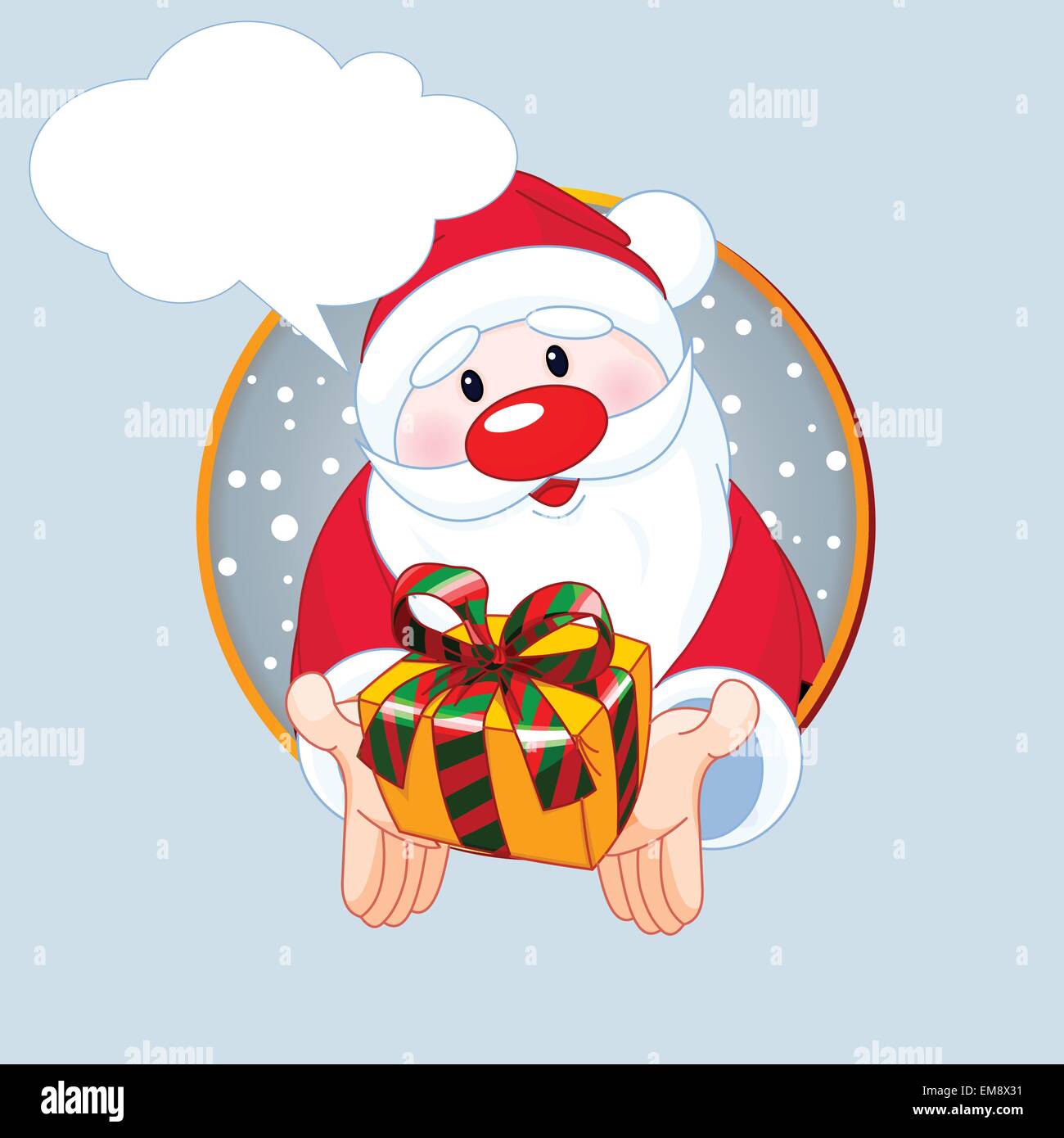 Cute santa claus characters Stock Vector Images - Alamy