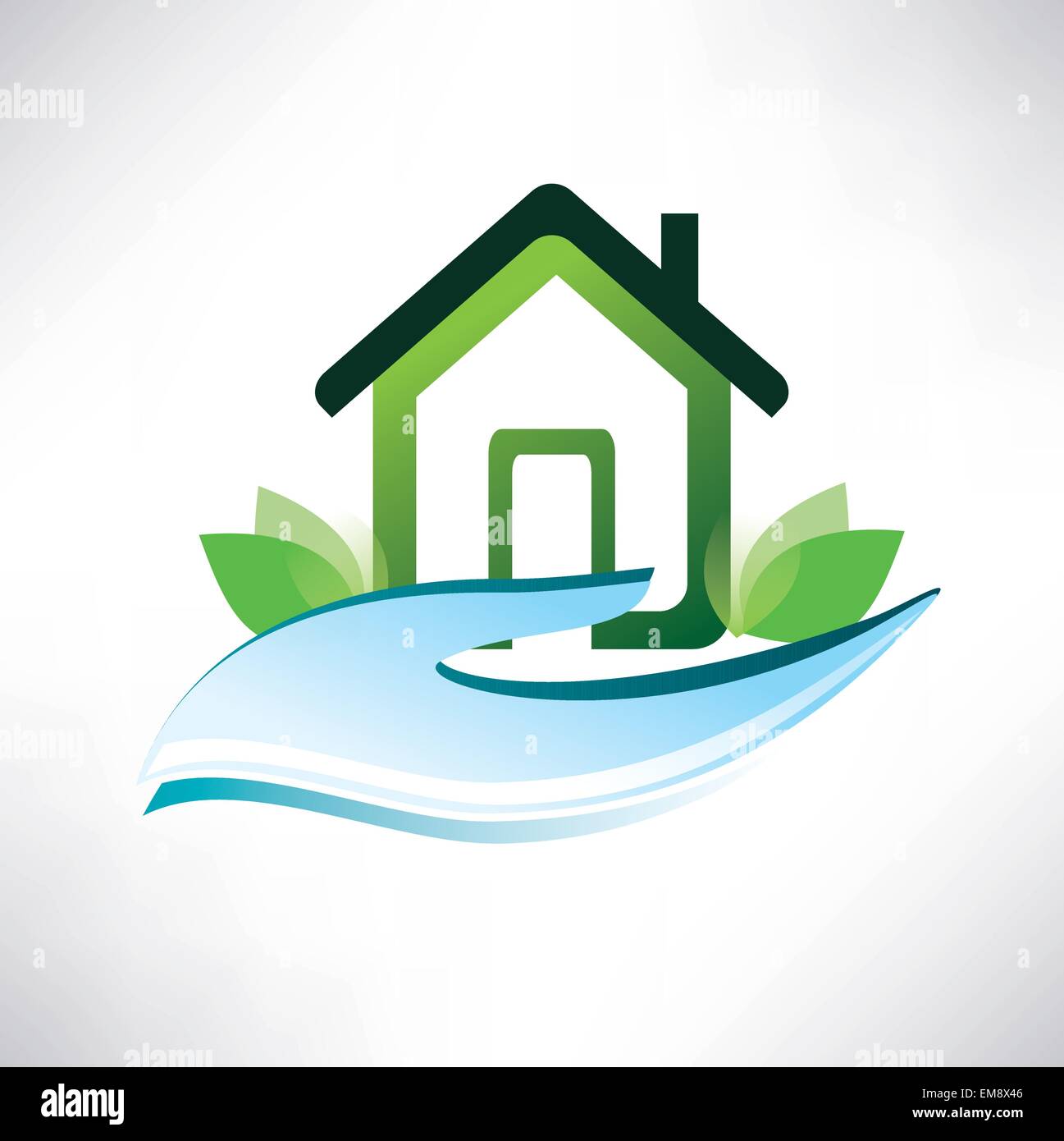 house symbol on the palm, vector icon Stock Vector Image & Art - Alamy