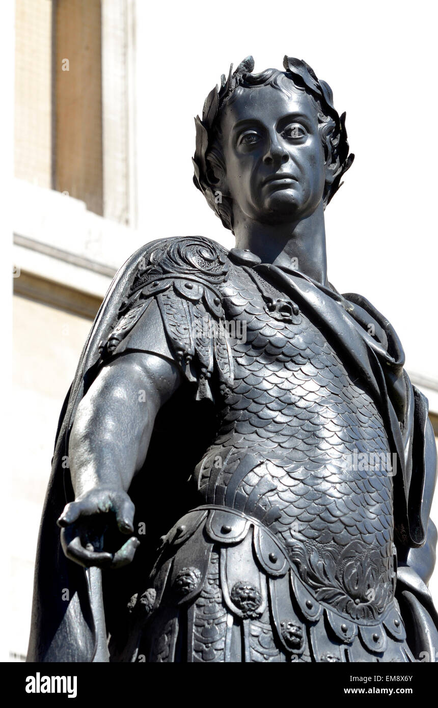 London, England, UK. Statue (by Grindling Gibbons, 1868) of King James ...