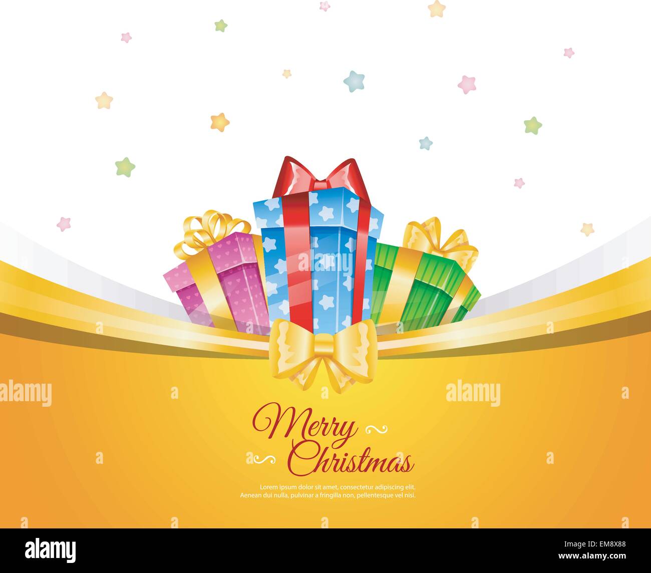 Gift box present bows Stock Vector Images - Alamy