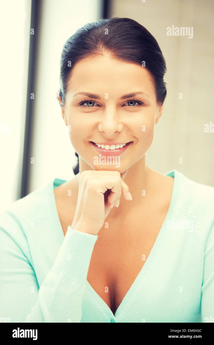 happy and smiling woman Stock Photo - Alamy