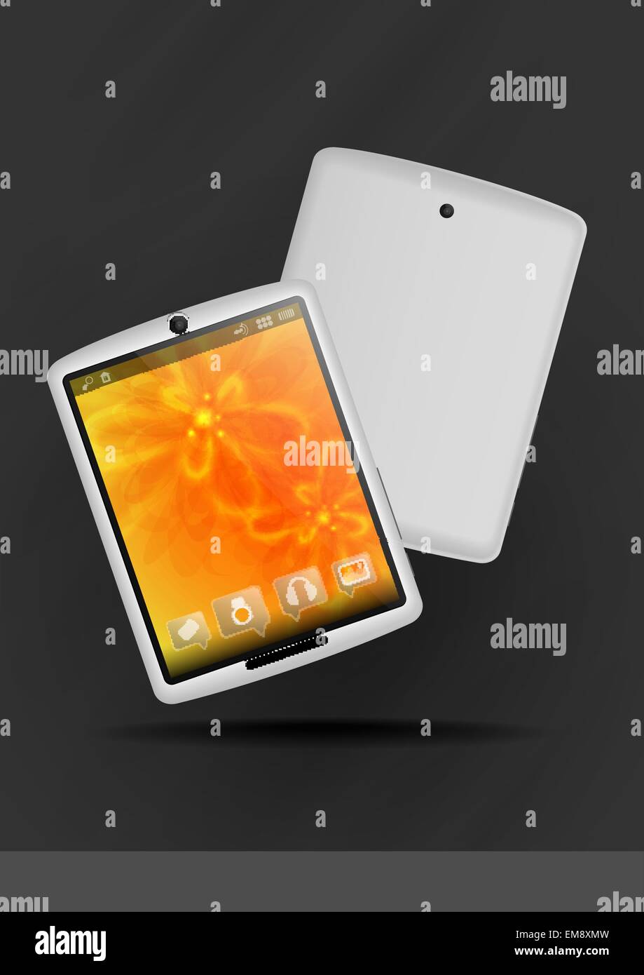 Orange background view Stock Vector Images - Alamy