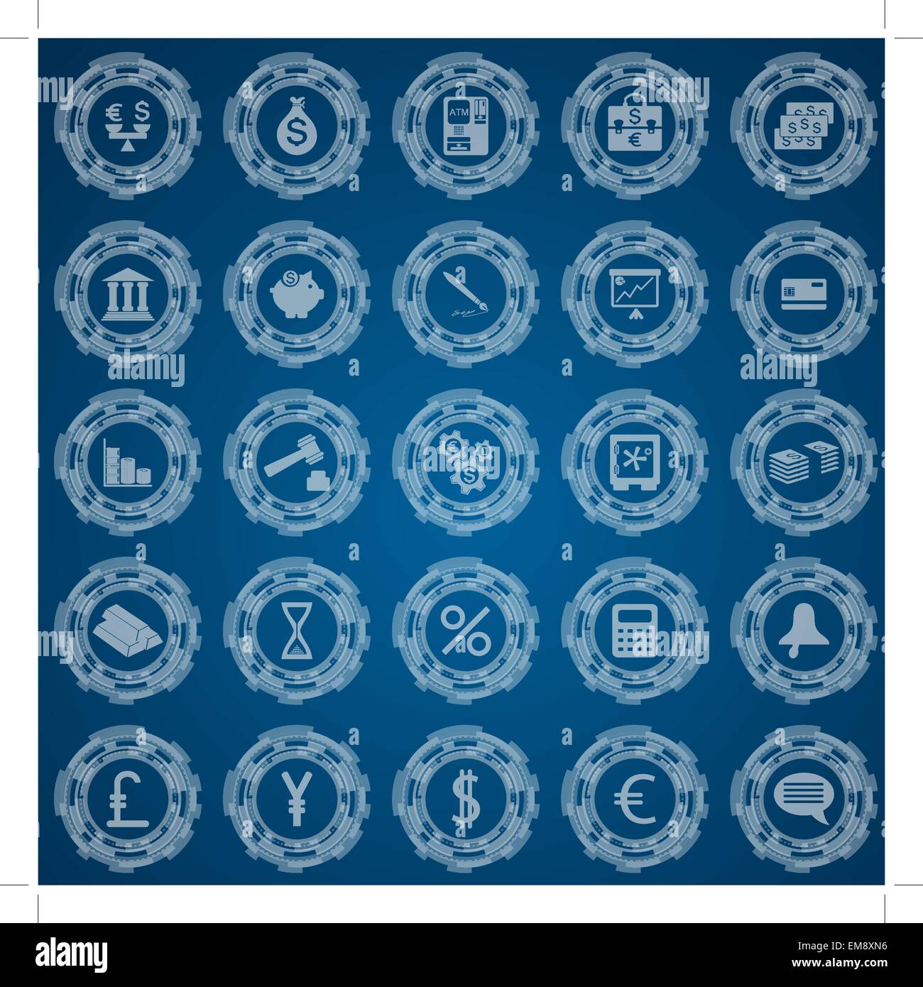 Financial icon set Stock Vector Image & Art - Alamy