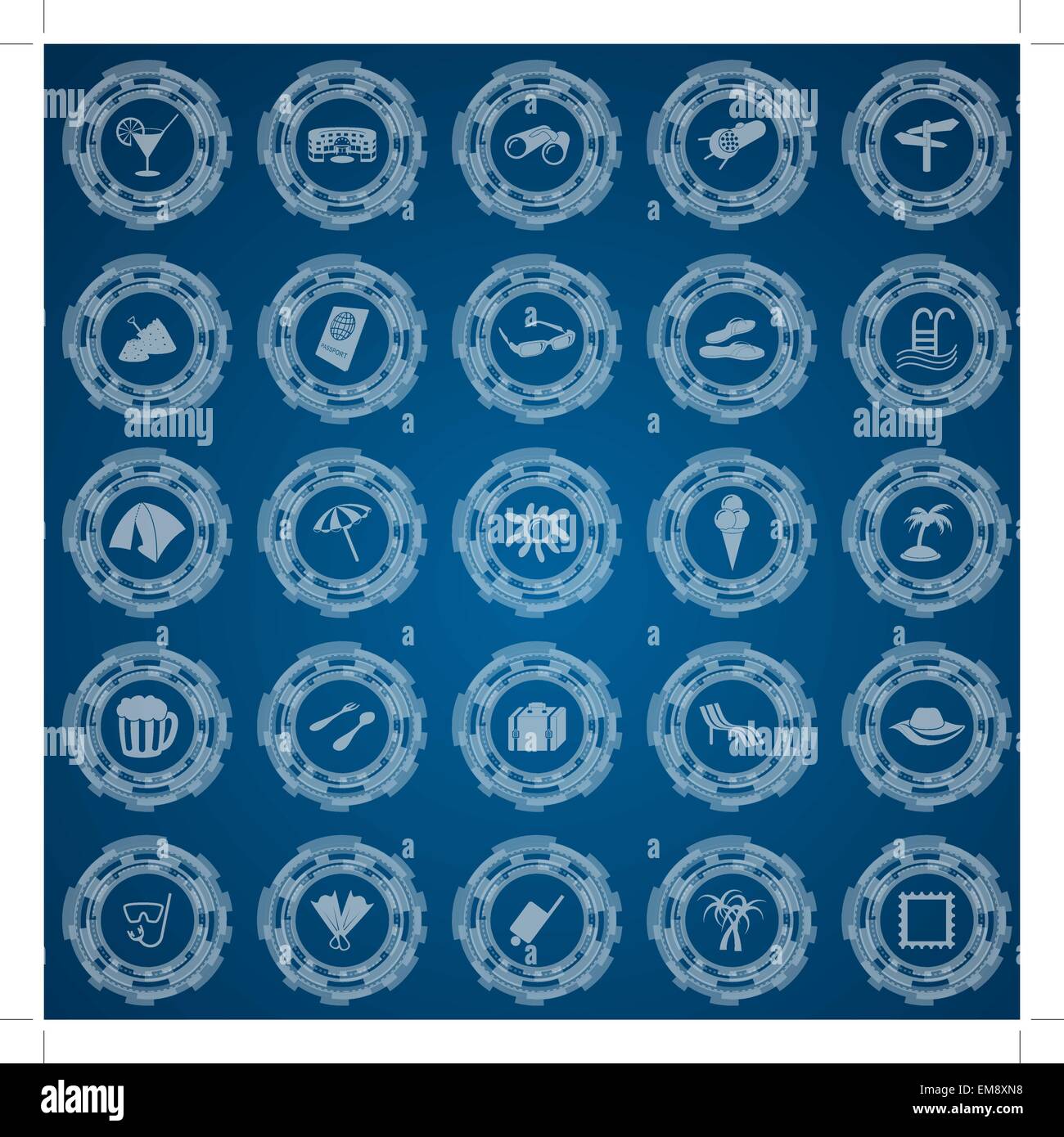 Travel icon set Stock Vector Image & Art - Alamy