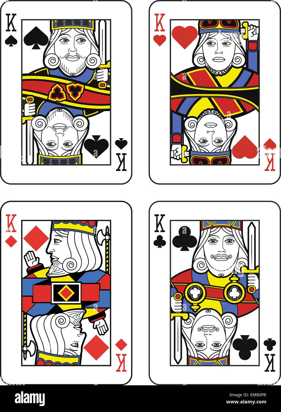 Four Kings. Original design Stock Vector Image & Art - Alamy