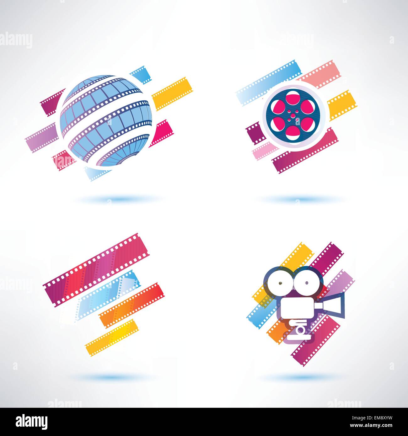 Film red Stock Vector Images - Alamy