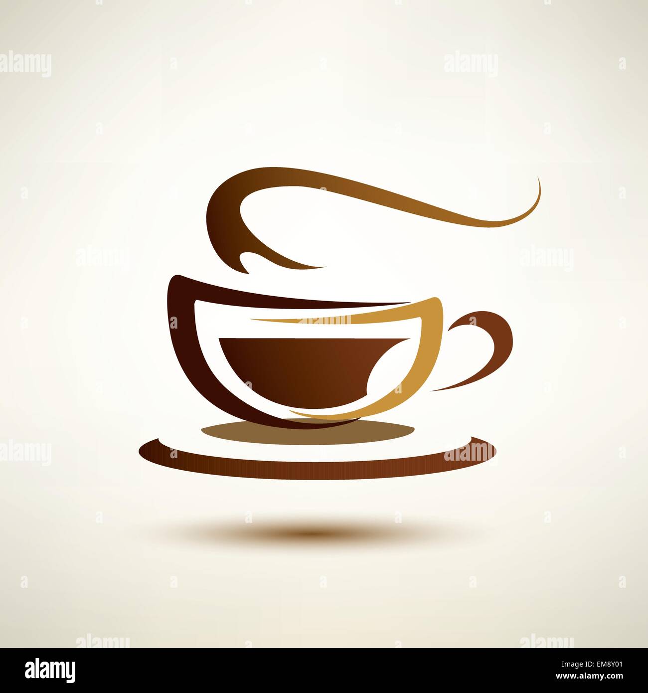 Cup coffee cold drink Stock Vector Images - Alamy