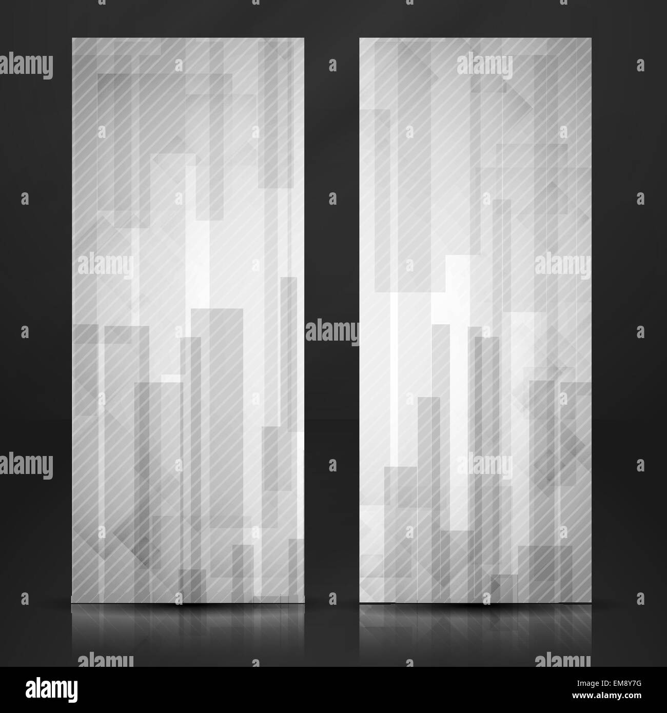 Abstract White Rectangle Shapes Banner Stock Vector Image & Art - Alamy